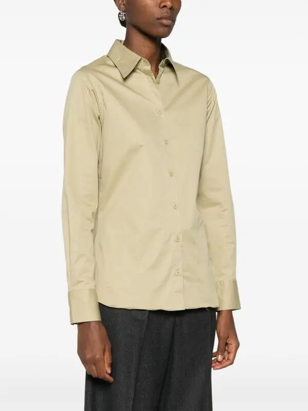 Closed Poplin Cotton Shirt - Green
