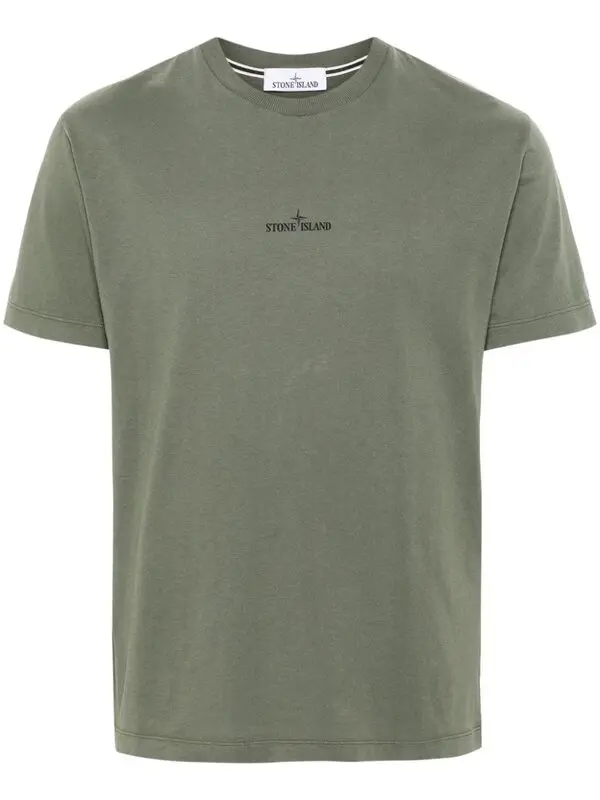 Stone Island Compass-motif Cotton T-shirt