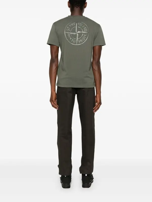 Stone Island Compass-motif Cotton T-shirt