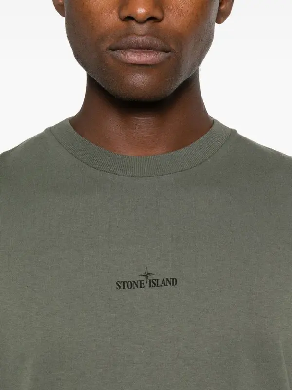 Stone Island Compass-motif Cotton T-shirt