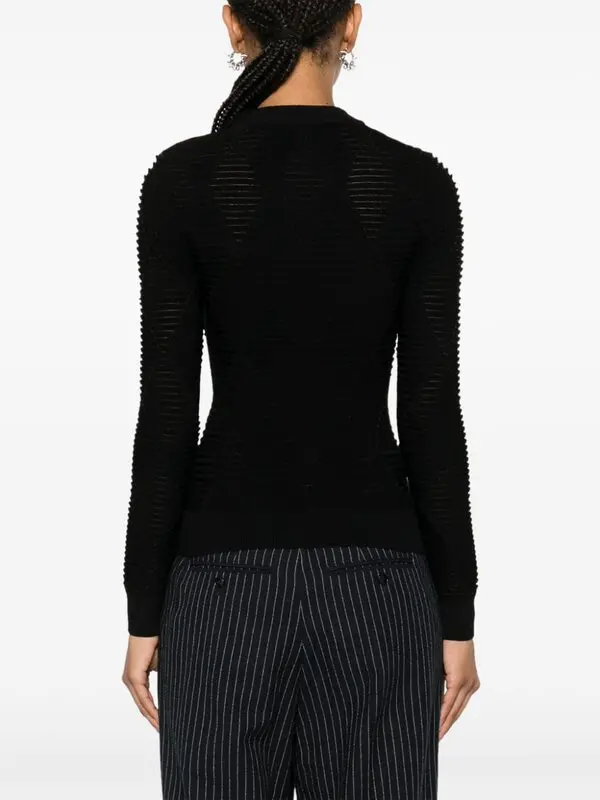 Balmain Embossed-button Jumper