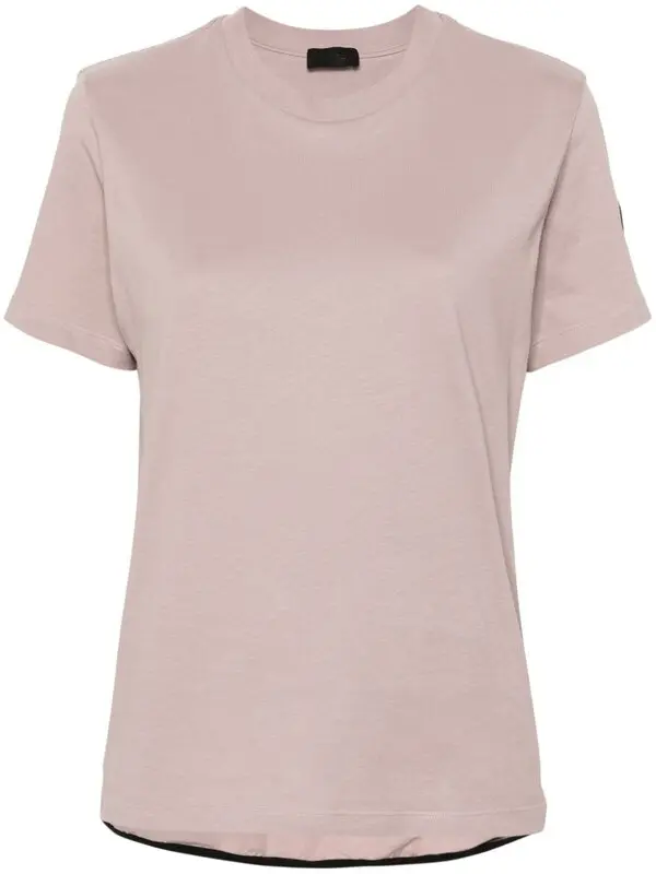 Moncler Logo-appliqué T-shirt - Pink