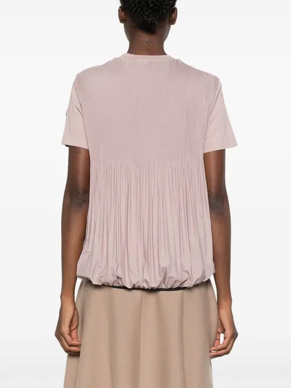 Moncler Logo-appliqué T-shirt - Pink