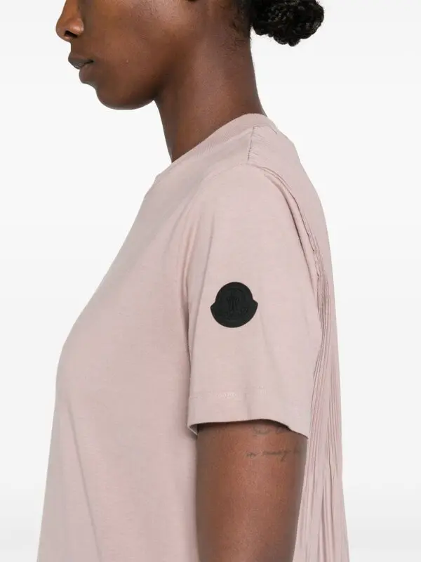 Moncler Logo-appliqué T-shirt - Pink