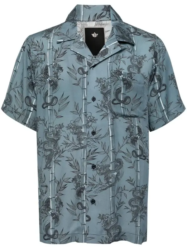 MAHARISHI Dragon Bamboo Shirt - Blue