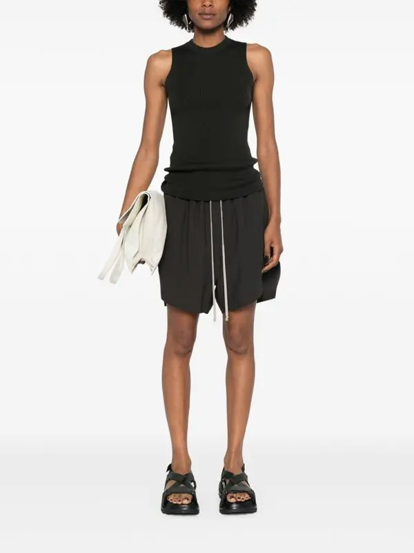 Rick Owens Porterville Ribbed Tank Top - Green