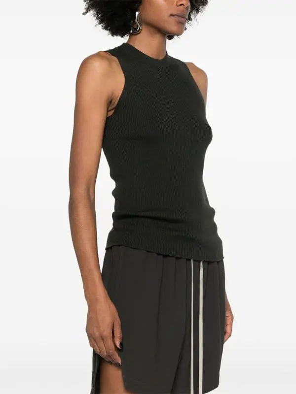 Rick Owens Porterville Ribbed Tank Top - Green