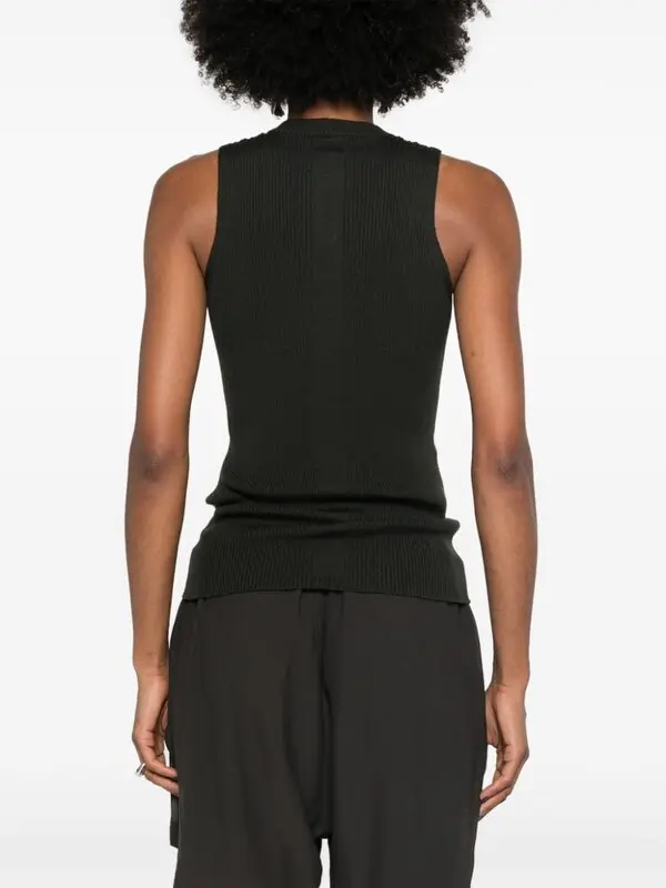 Rick Owens Porterville Ribbed Tank Top - Green