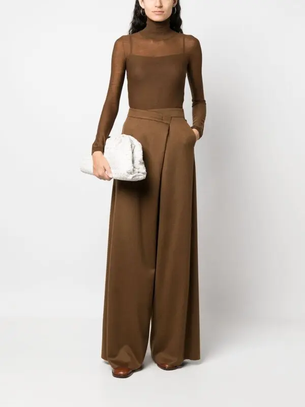 Max Mara Semi-sheer High-neck Jumper