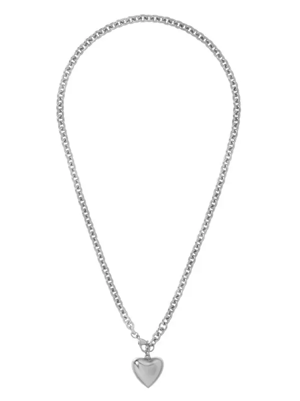 ROXANNE ASSOULIN Little Puffy Heart Necklace - Silver