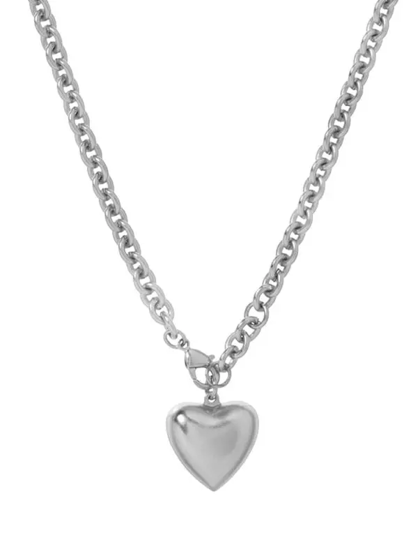 ROXANNE ASSOULIN Little Puffy Heart Necklace - Silver