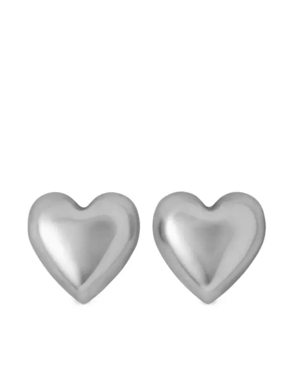 ROXANNE ASSOULIN Puff Heart Earrings - Silver