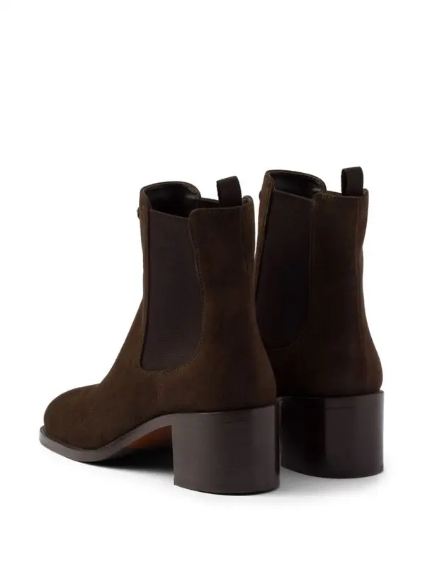 Prada Suede Chelsea Booties
