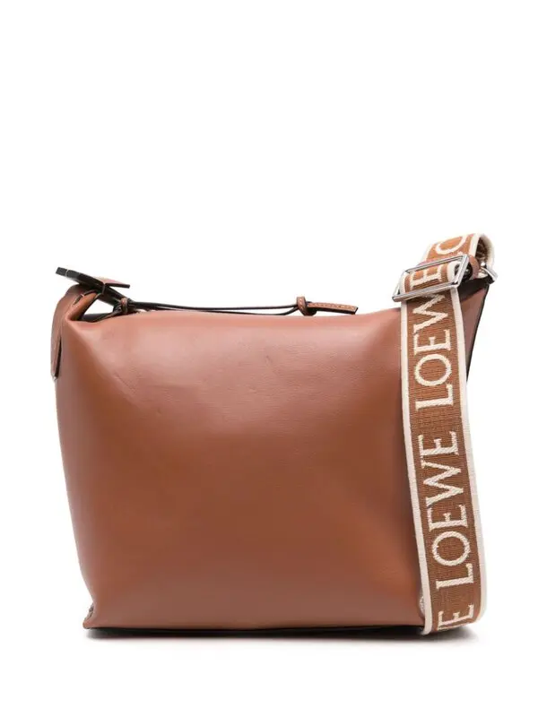 Loewe Small Cubi Leather Shoulder Bag - Brown