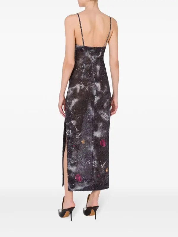 Moschino Astral Pattern Maxi Dress