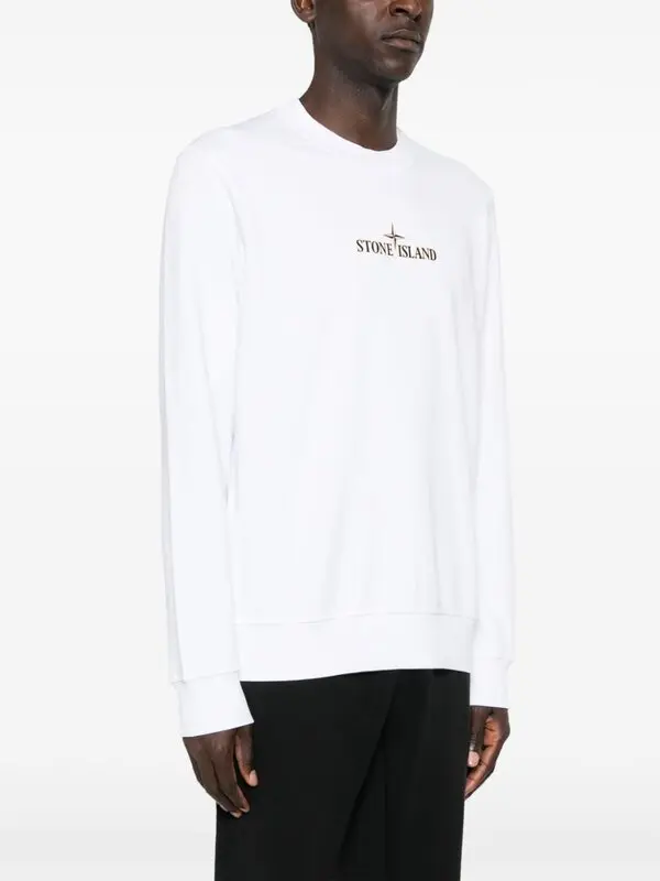 Stone Island Logo-print Cotton Sweatshirt