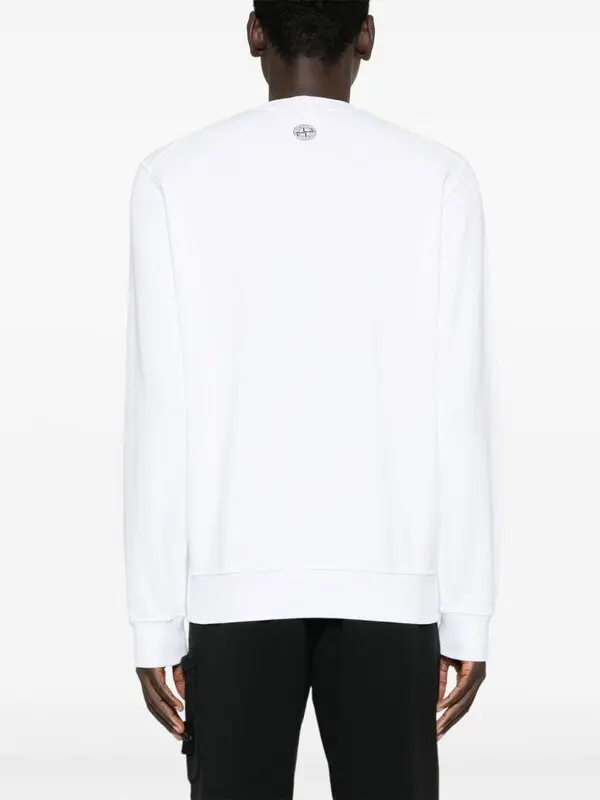 Stone Island Logo-print Cotton Sweatshirt