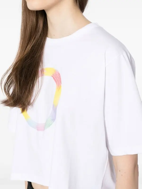 AGNÈS B. Cropped Short Sleeve T-shirt
