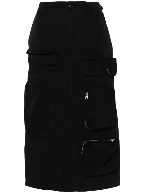 MAISON MARGIELA Single-stitch Logo Cargo Skirt