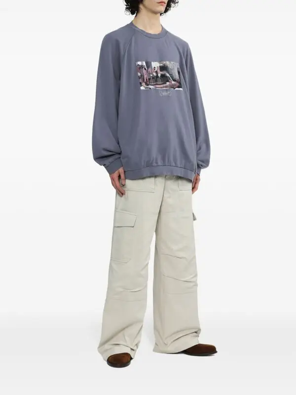 UNDERCOVERISM Painterly-print Cotton Sweatshirt