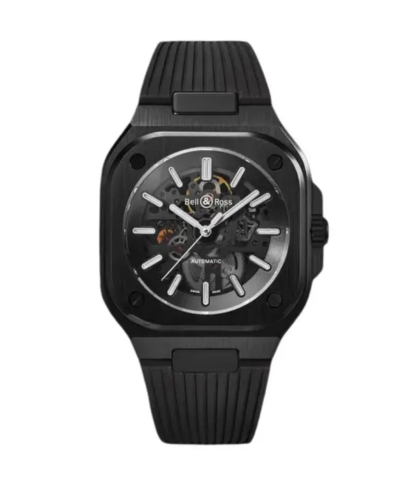 BELL & ROSS Br 05 Skeleton Ceramic Automatic Watch - Black