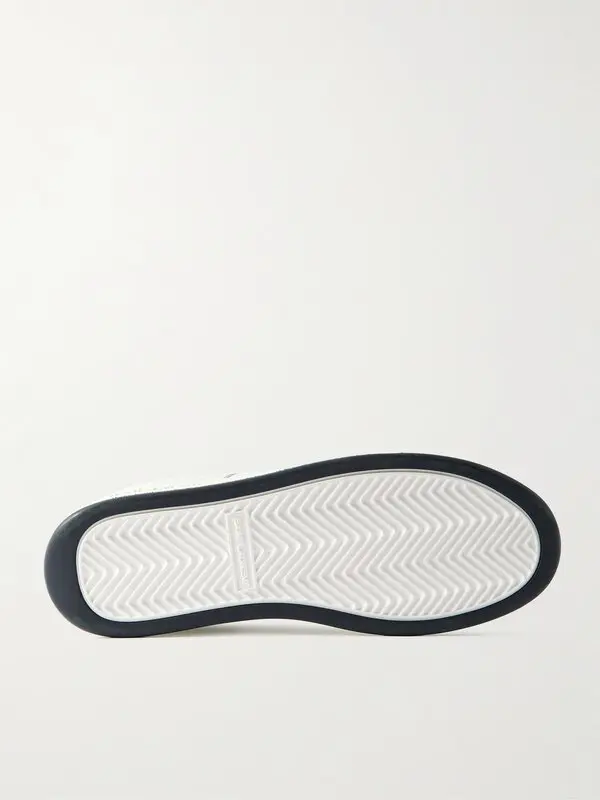 Saint Laurent Sl/61 Perforated Leather Sneakers - White