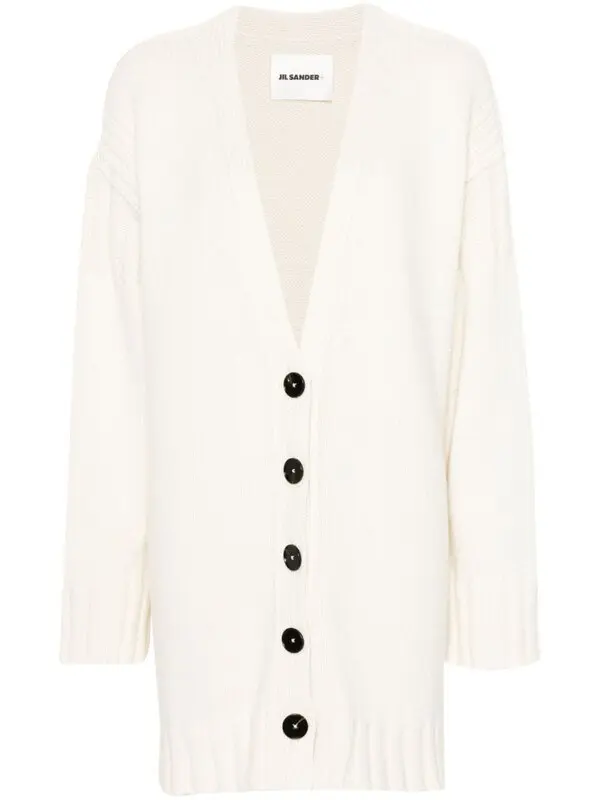 JIL SANDER V-neck Cashmere Cardigan