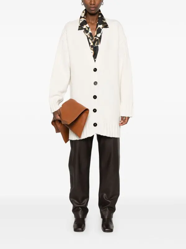JIL SANDER V-neck Cashmere Cardigan