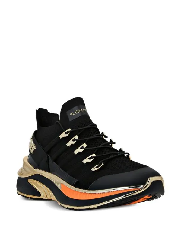 PLEIN SPORT Philipp Plein Chrome Surfer Sneakers - Black