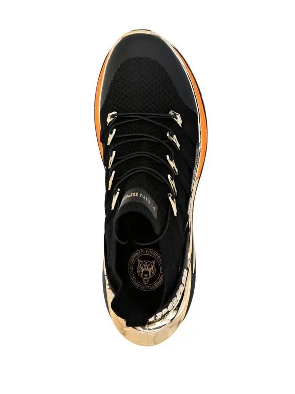 PLEIN SPORT Philipp Plein Chrome Surfer Sneakers - Black