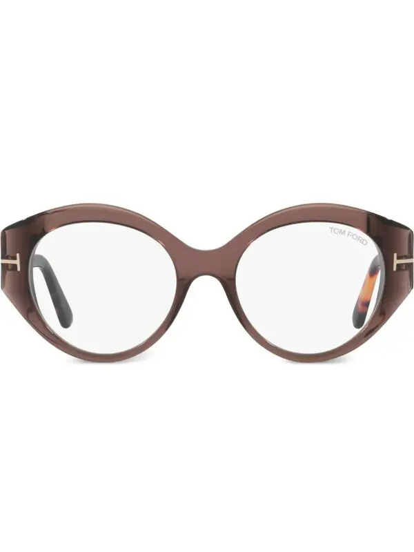TOM FORD Round-frame Glasses - Brown