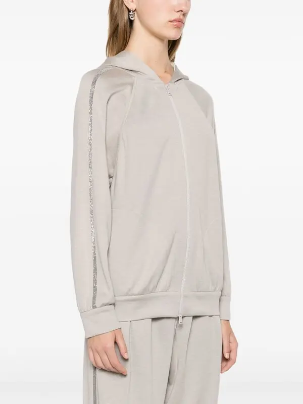 Brunello Cucinelli Monili Chain-detail Hoodie - Neutrals