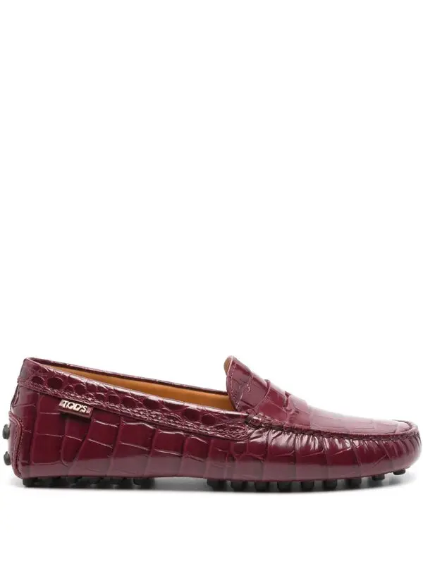 TOD'S Gommino Driver Loafers - Red