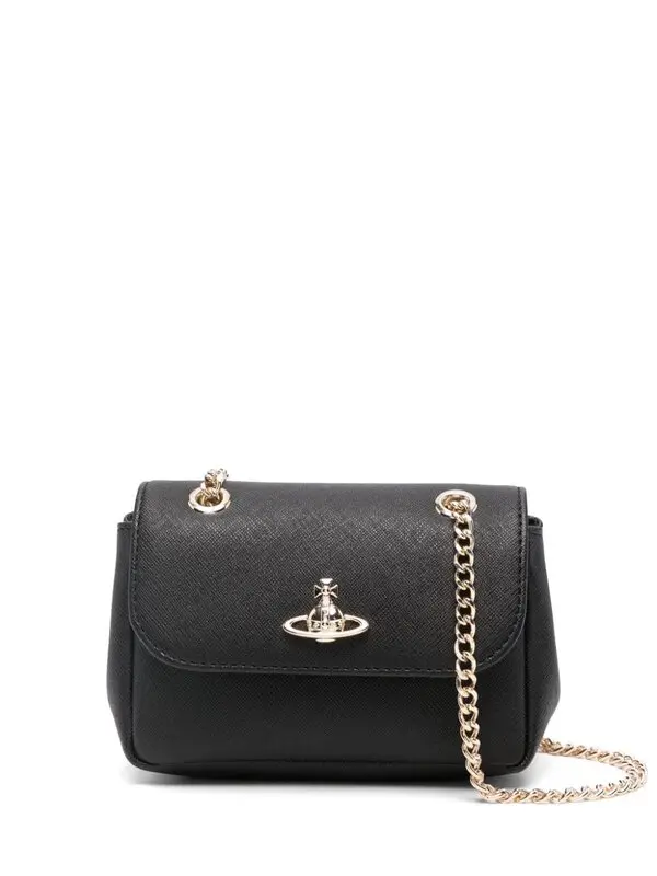 VIVIENNE WESTWOOD Small Purse Chain Shoulder Bag - Black