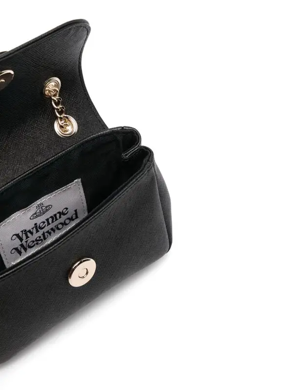 VIVIENNE WESTWOOD Small Purse Chain Shoulder Bag - Black