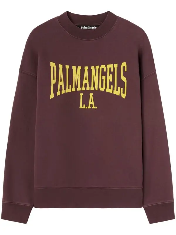 Palm Angels Logo-print Cotton Sweatshirt