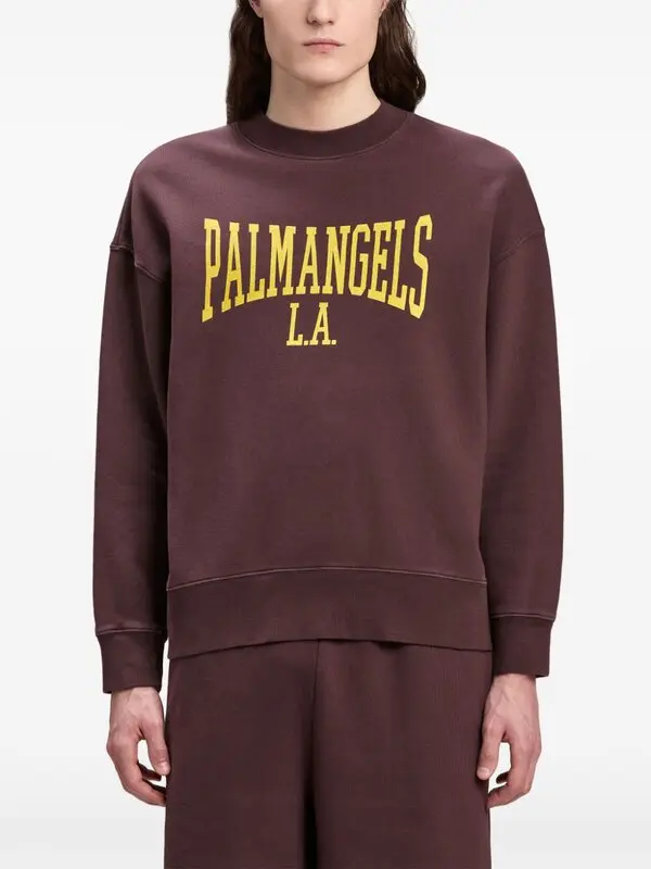 Palm Angels Logo-print Cotton Sweatshirt