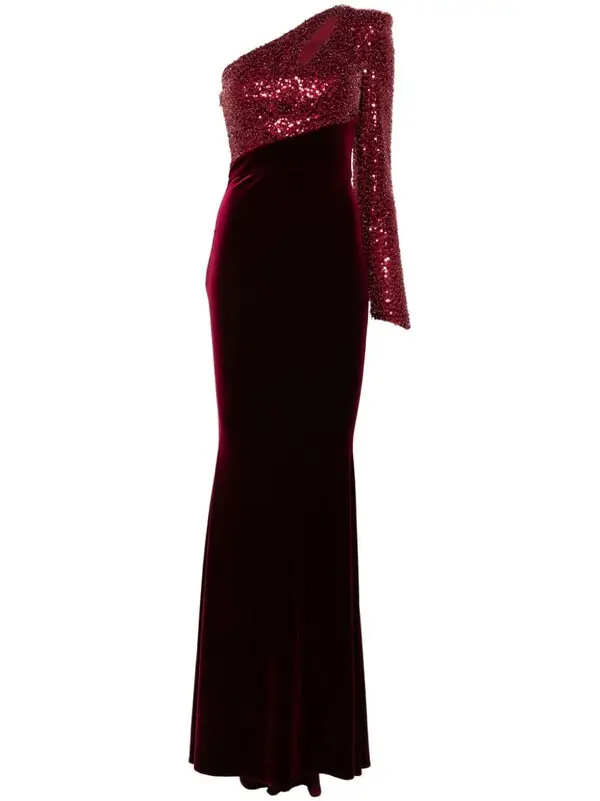 CRISTALLINI Zephyra Maxi Dress - Red