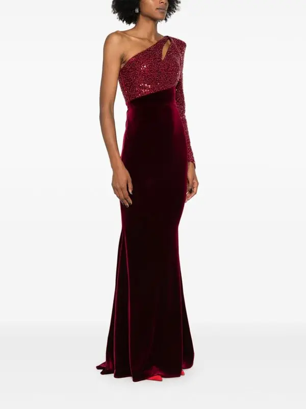 CRISTALLINI Zephyra Maxi Dress - Red