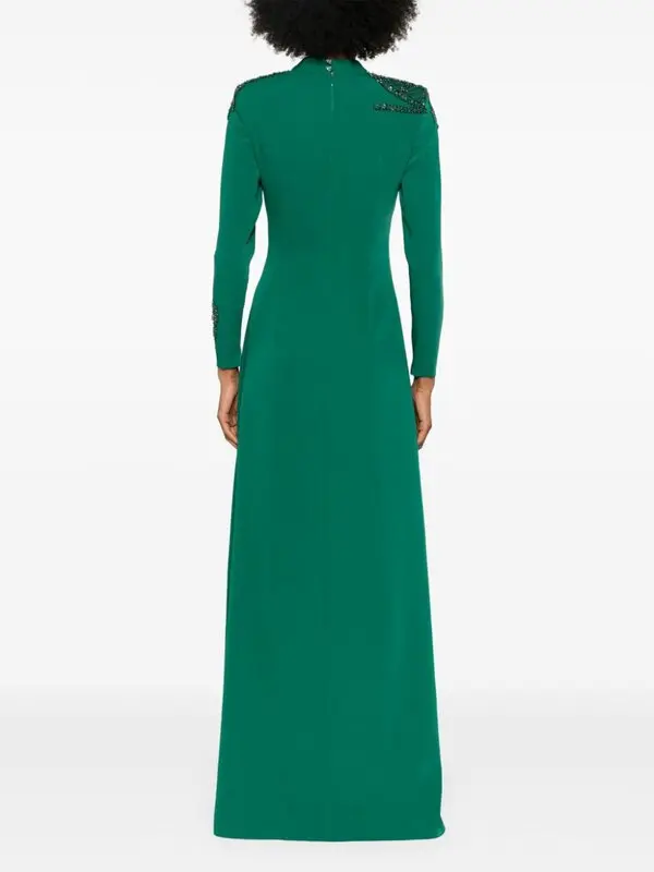 CRISTALLINI Nemesis Maxi Dress - Green
