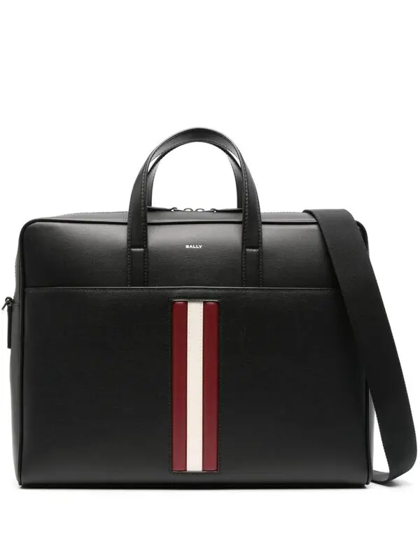 Bally Mythos Leather Briefcase - Black