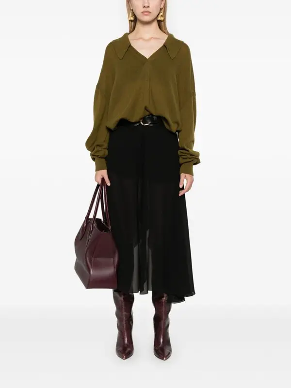 Chloé Georgette Cropped Trousers