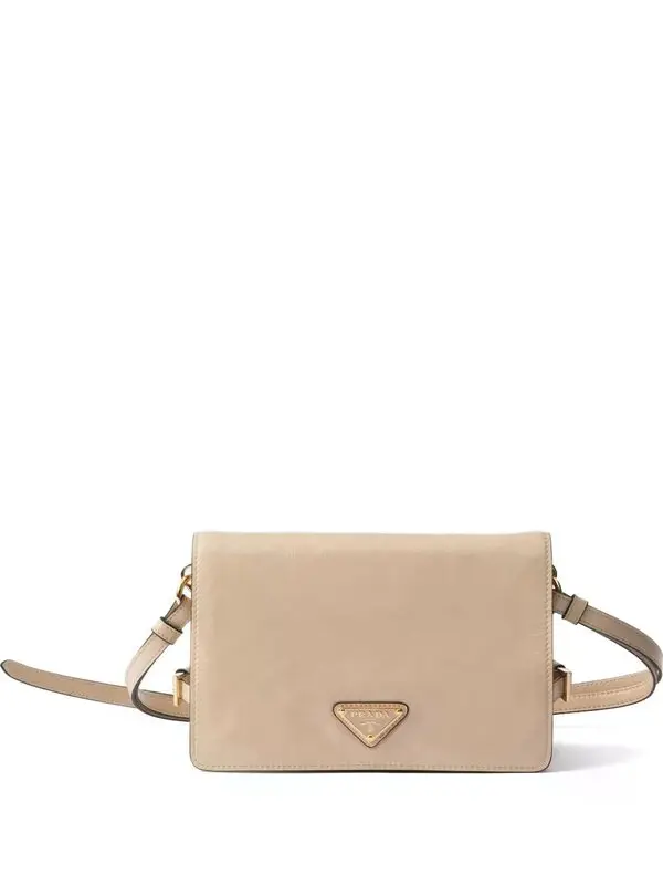 Prada Leather Shoulder Bag - Neutrals