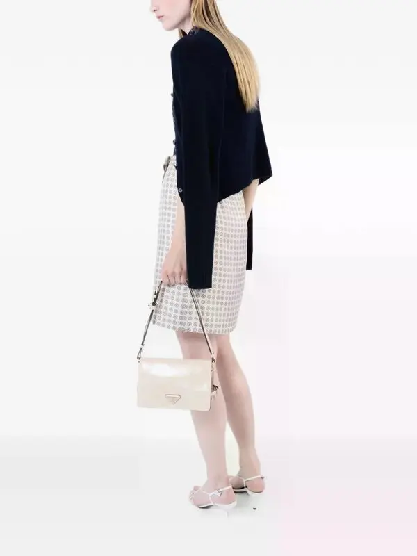 Prada Leather Shoulder Bag - Neutrals