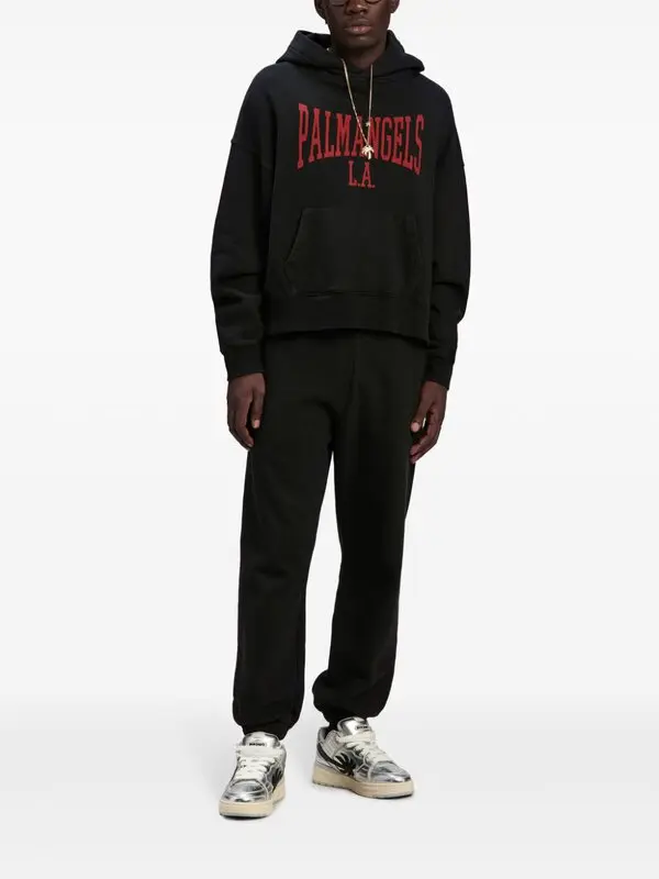 Palm Angels Logo-print Cotton Hoodie