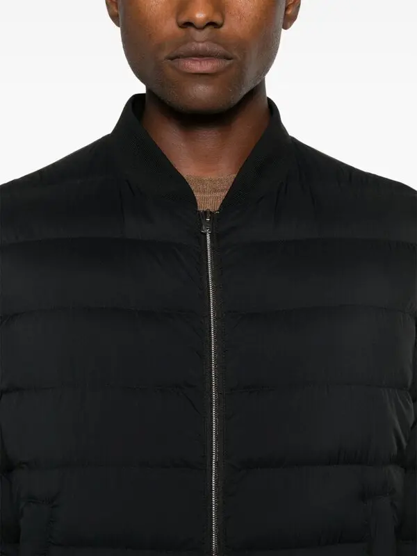 Herno Quilted Padded Bomber Jacket - Black