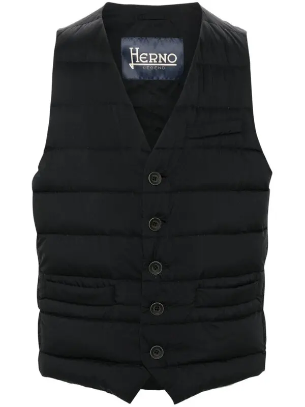 Herno Insulated Padded Gilet - Black