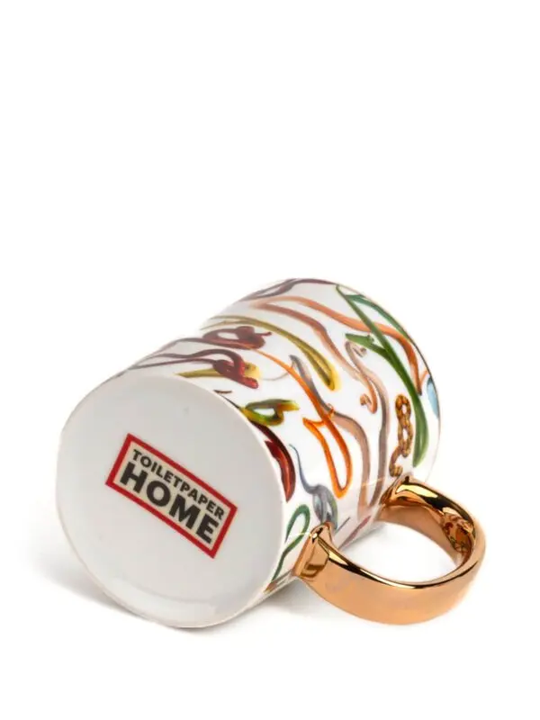 SELETTI X Toiletpaper Snakes Porcelain Mug - White