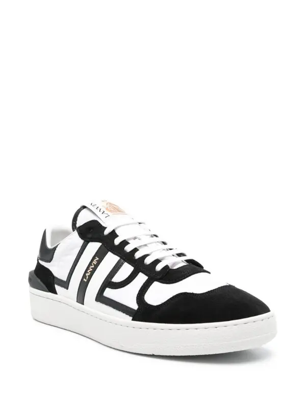 LANVIN Panelled Lace-up Sneakers - Black