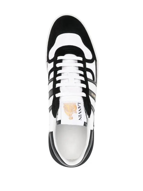 LANVIN Panelled Lace-up Sneakers - Black